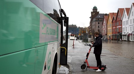 Airport express bus in Bergen